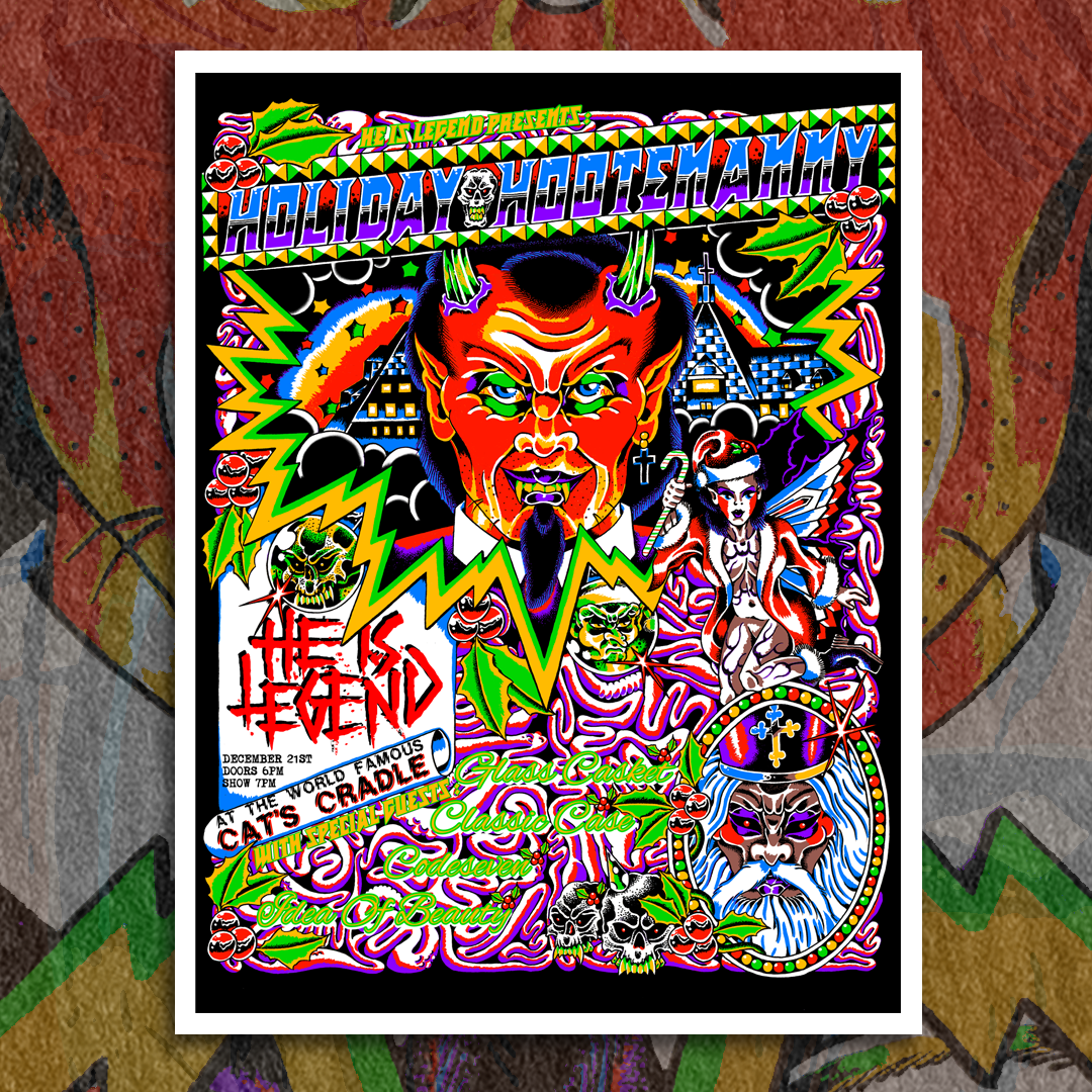 HE IS LEGEND "HOOTENANNY" GICLEE POSTER – Holy Mountain Printing