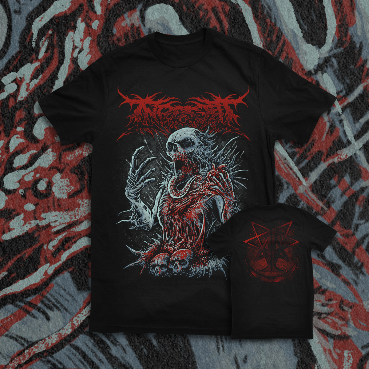 INGESTED "PULLED TO PIECES" SHIRT – Holy Mountain Printing